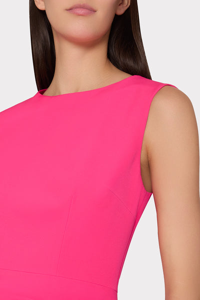 Haddy Pleated Mini Dress in Pink | MILLY